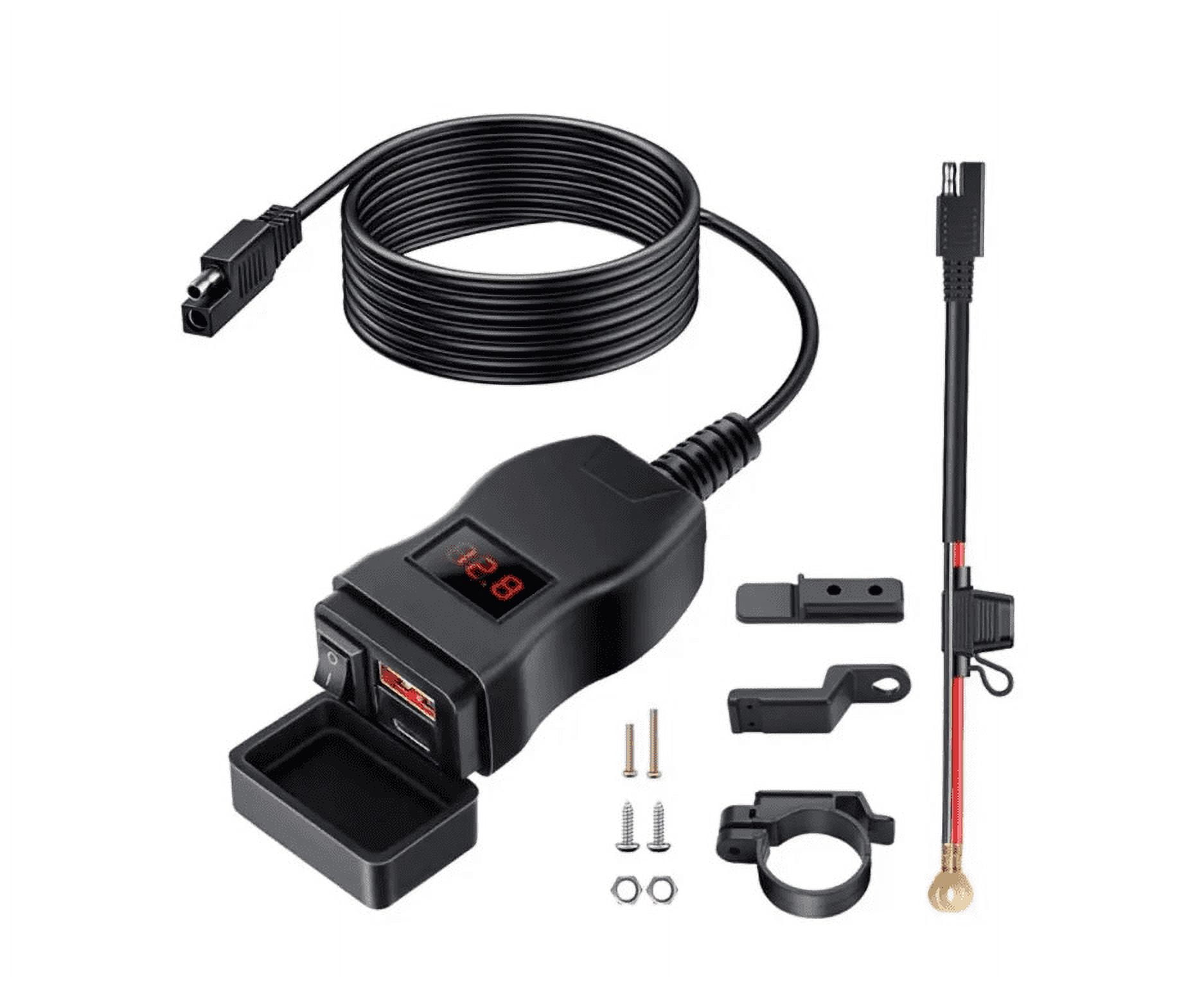 Ouspow Motorcycle USB Fast Cellular Charger Waterproof Type C Port ...