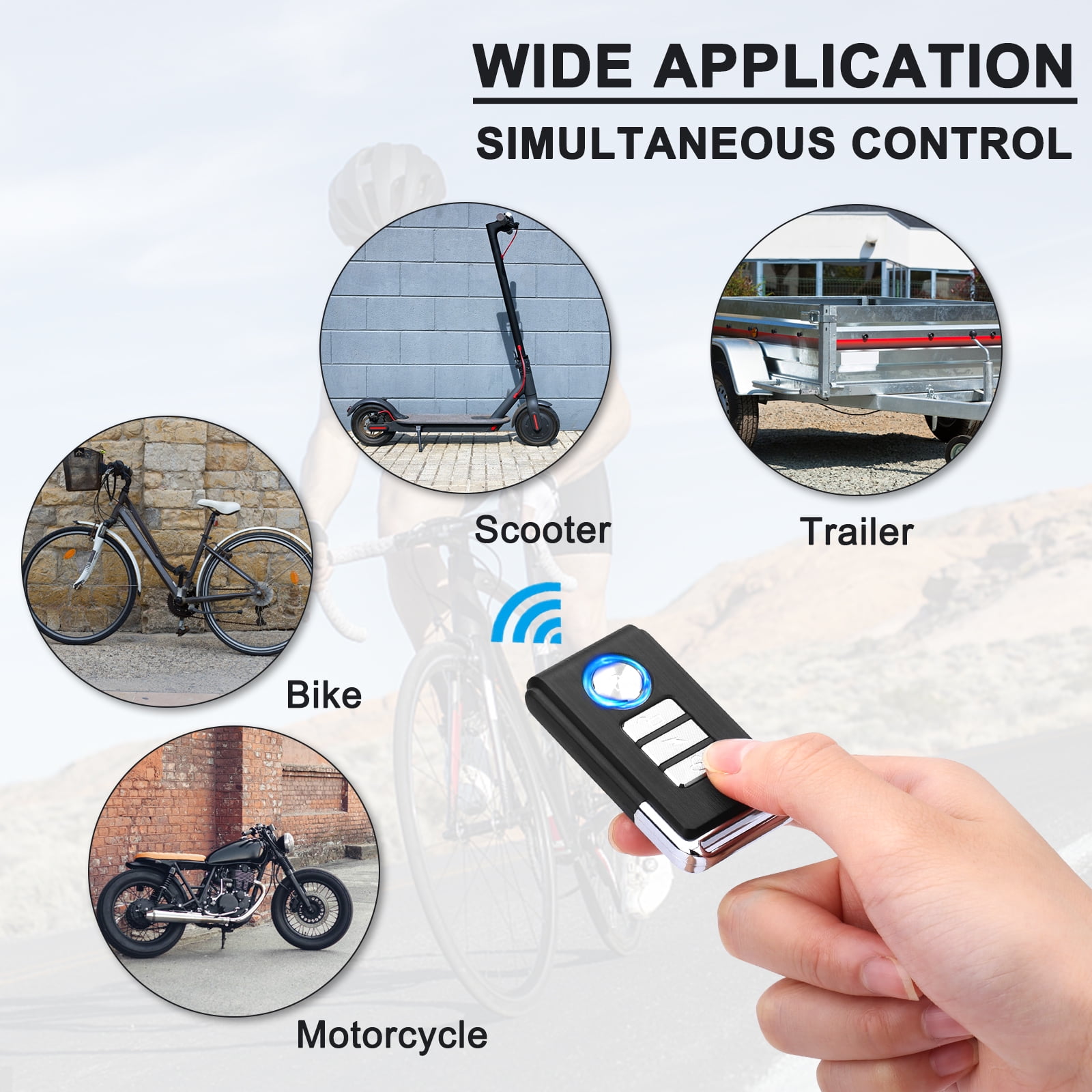 Wsdcam Remote Control for Wireless Bike Alarm Anti-Theft Security ...