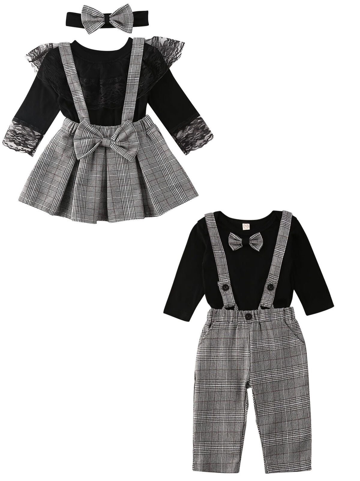 Wsevypo Baby Brother and Sister Matching Outfits Little Brother Romper ...