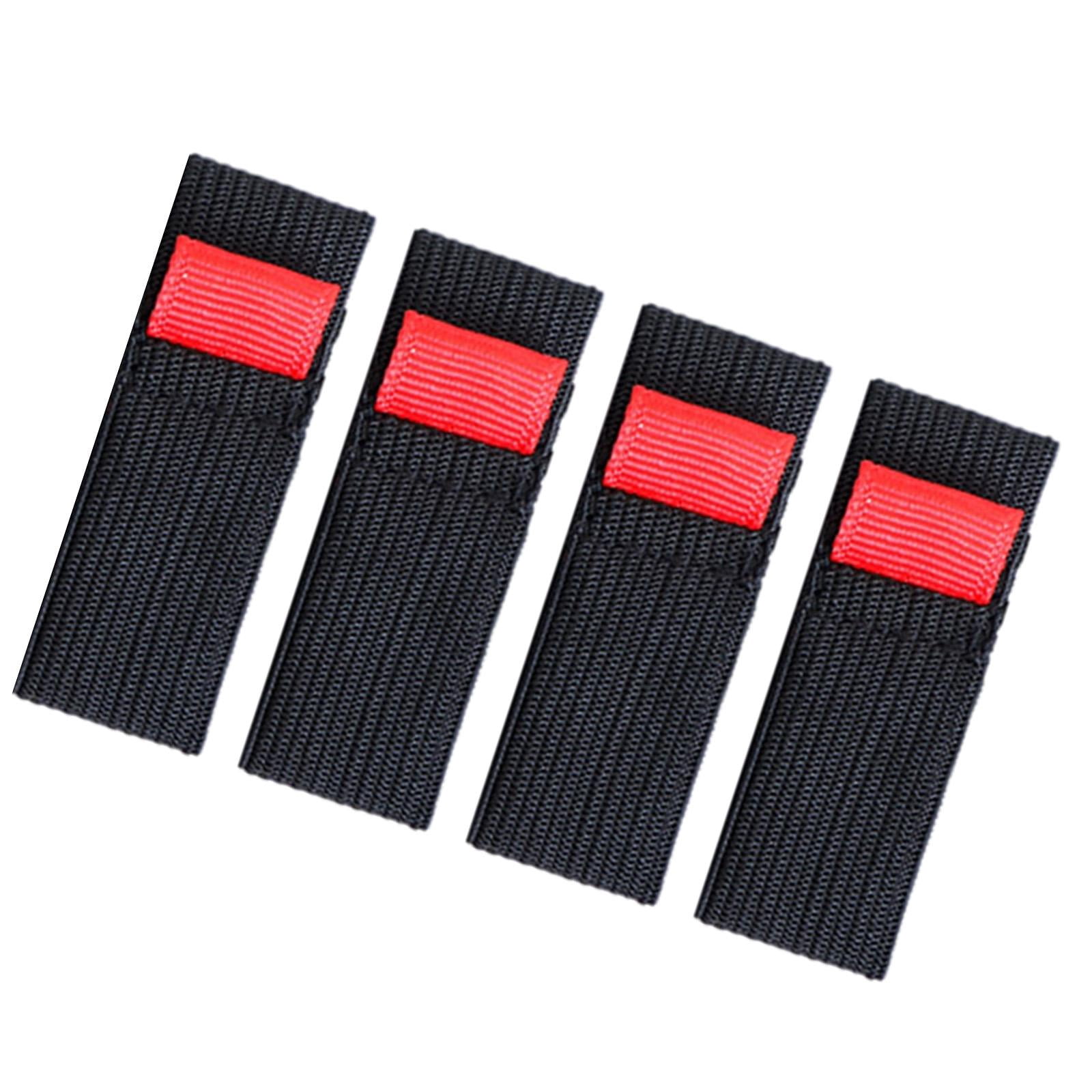 Wswqop 4Pcs Black Nylon Fishing Spool Belt Elastic Fishing Tackle ...