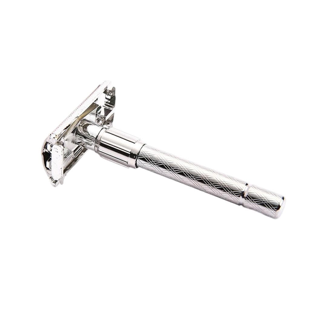 Wswqop Adjustable Double Edge Safety Razor Shaving Razor with Blade ...