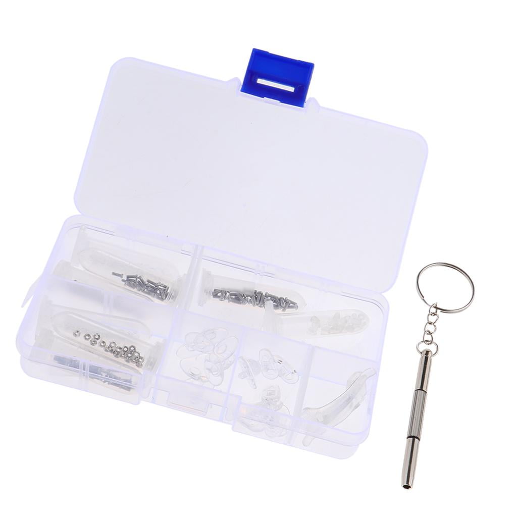 Wswqop Eyeglass Sunglasses Micro Screwdriver Screws Nuts Nose Pads ...
