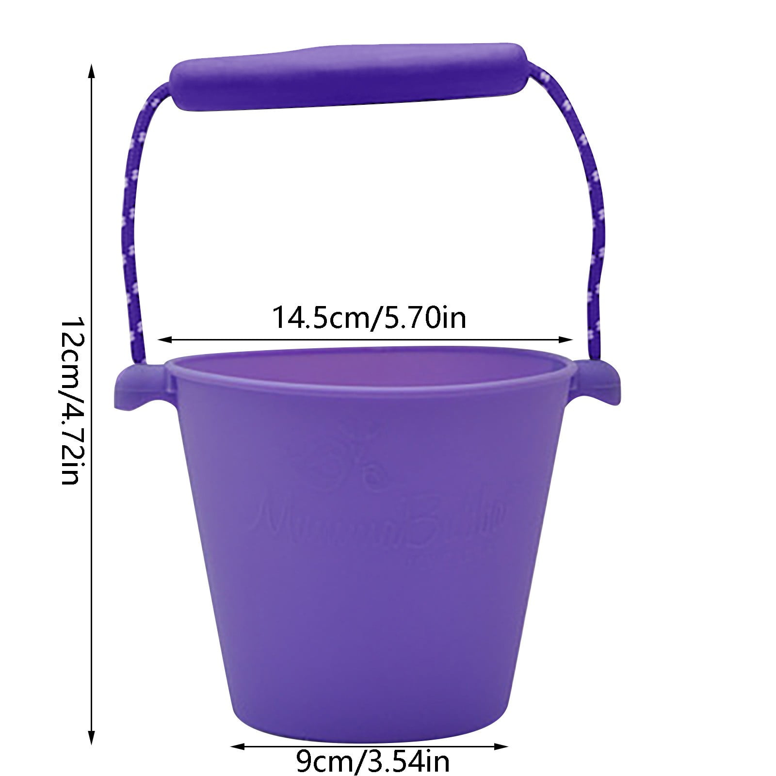 WtZbdo Foldable Beach Bucket, Kids Beach Bucket Silicone Fodable Beach ...