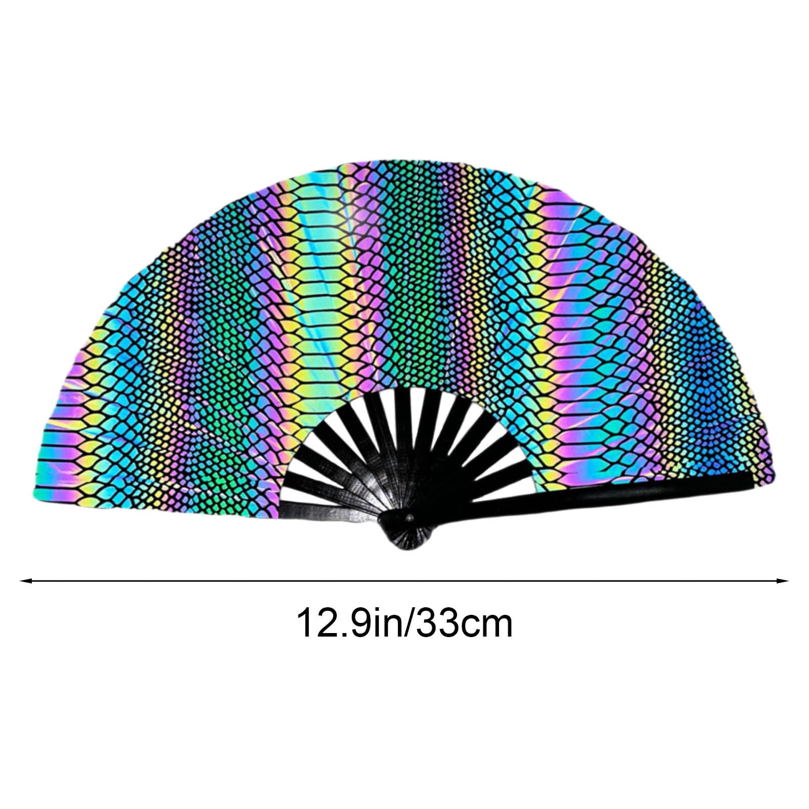 WtZbdo Kung Fu FanHolographic Clap Fan for Line Dancing | Foldable ...