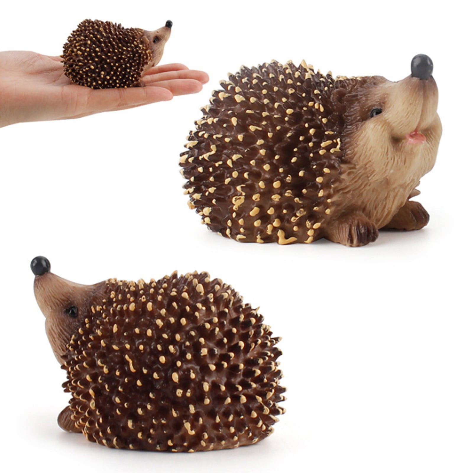 WtZbdo Mini Hedgehog Figurines, Resin Hedgehog Miniature Figurines,Tiny ...