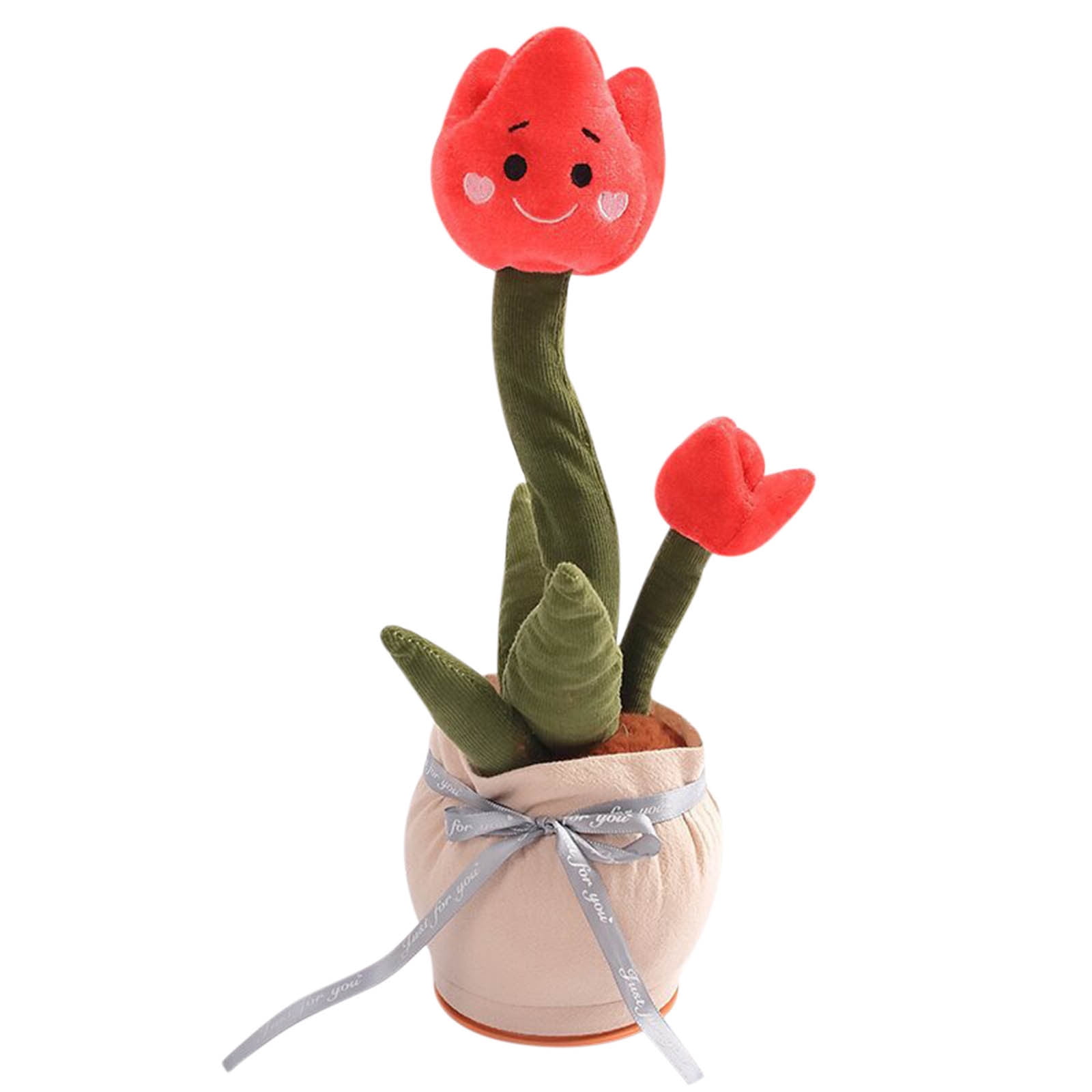 Cuteoy Talking Tulips Plush Toy Repeats What You Say Dancing Walking ...