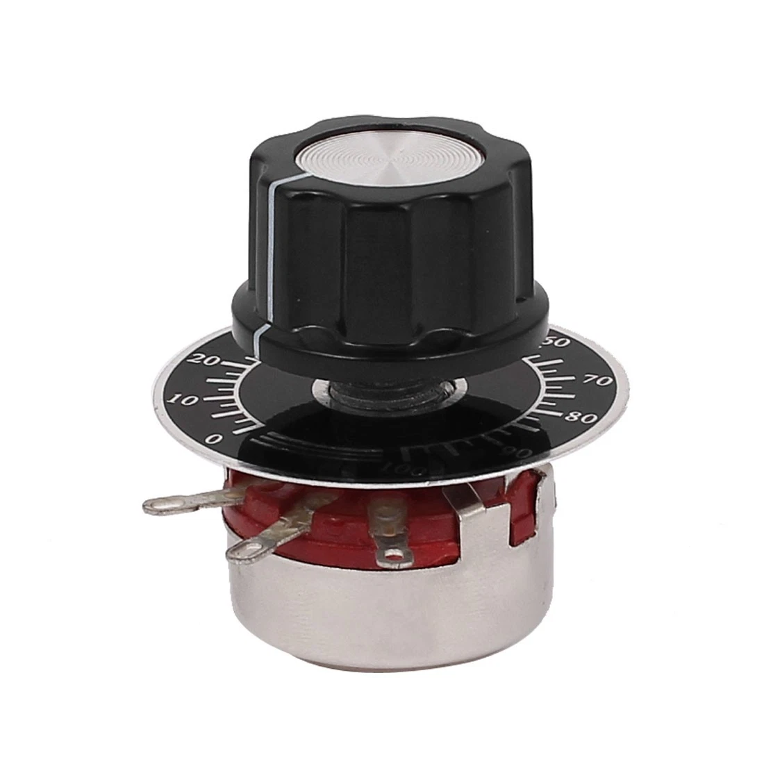 Wth118-1A 2W 4K7 Ohm Rotary Taper Carbon Film Potentiometer Pot Knob ...