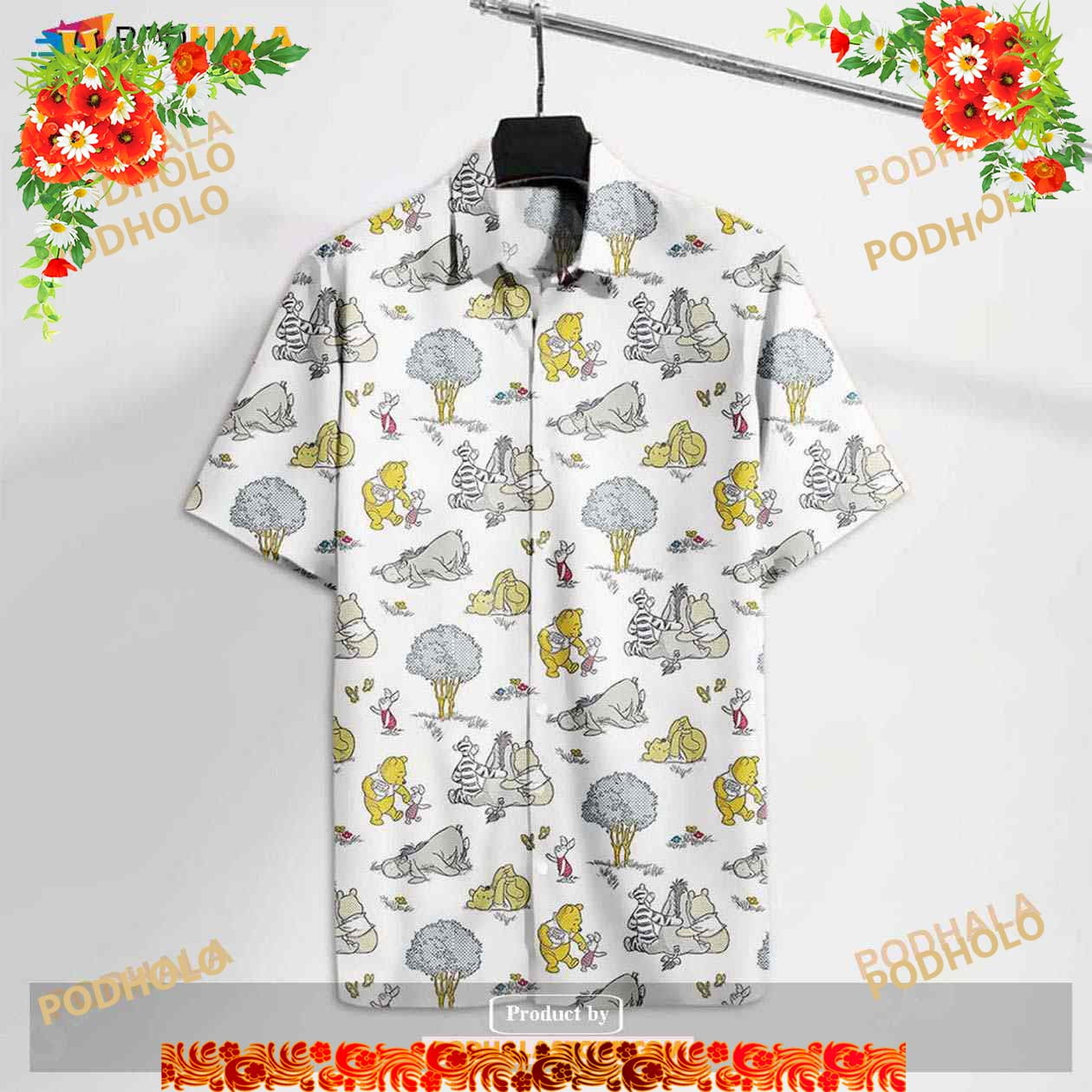 Wtp Comic Pooh Bear and Friends Eeyore Piglet Tigger Funny Hawaiian ...