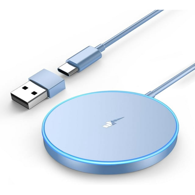 Wtuhu Magnetic Wireless Charger 15W Fast Mag-Safe Charging Pad for iPhone 16/15 /14/13/12 Series ...