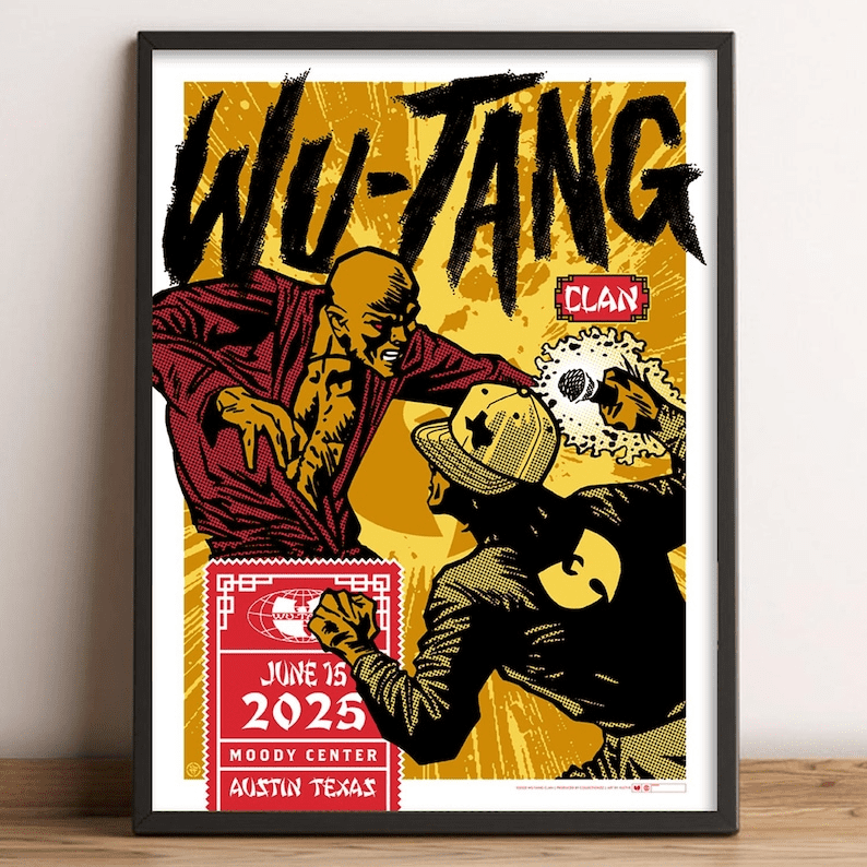 Wu-Tang Clan 2025 Austin Poster & Canvas Print, Modern Room Decorative ...