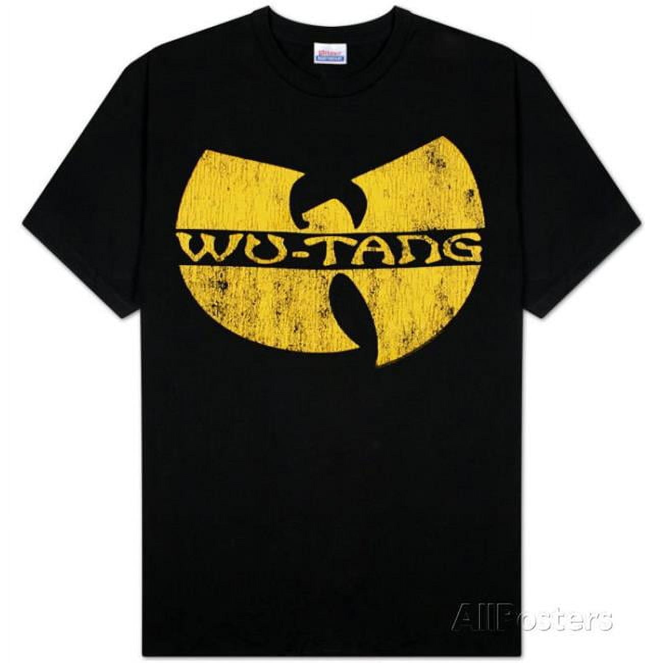 Wu-Tang Clan Men's Graphic Distressed Logo T-Shirt, Black, Small ...