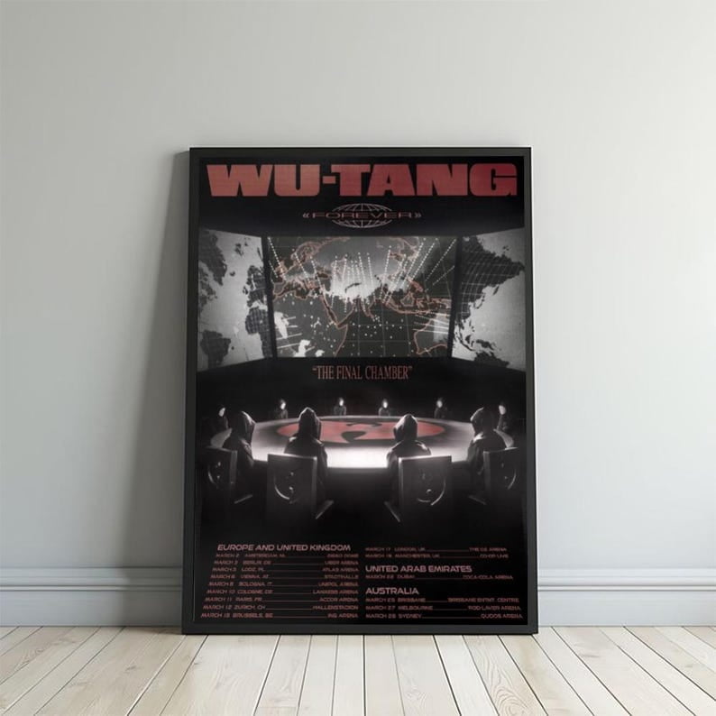 Wu Tang Clan The Final Chamber 2026 Schedule Cities Tour Dates Poster ...
