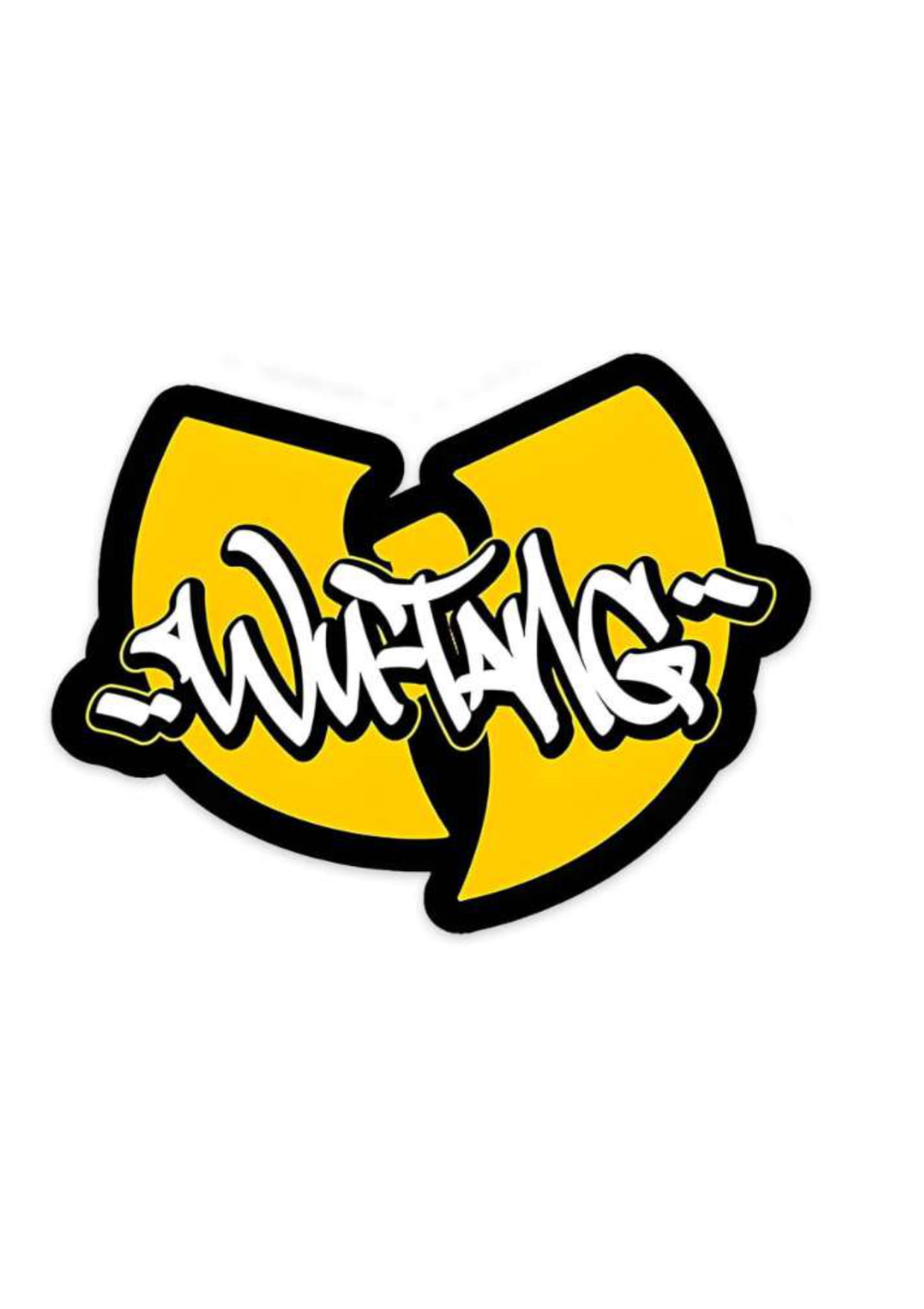 Wu Tang Logo Vinyl Sticker – 5.25" Hip Hop Decal for Cars, Laptops ...
