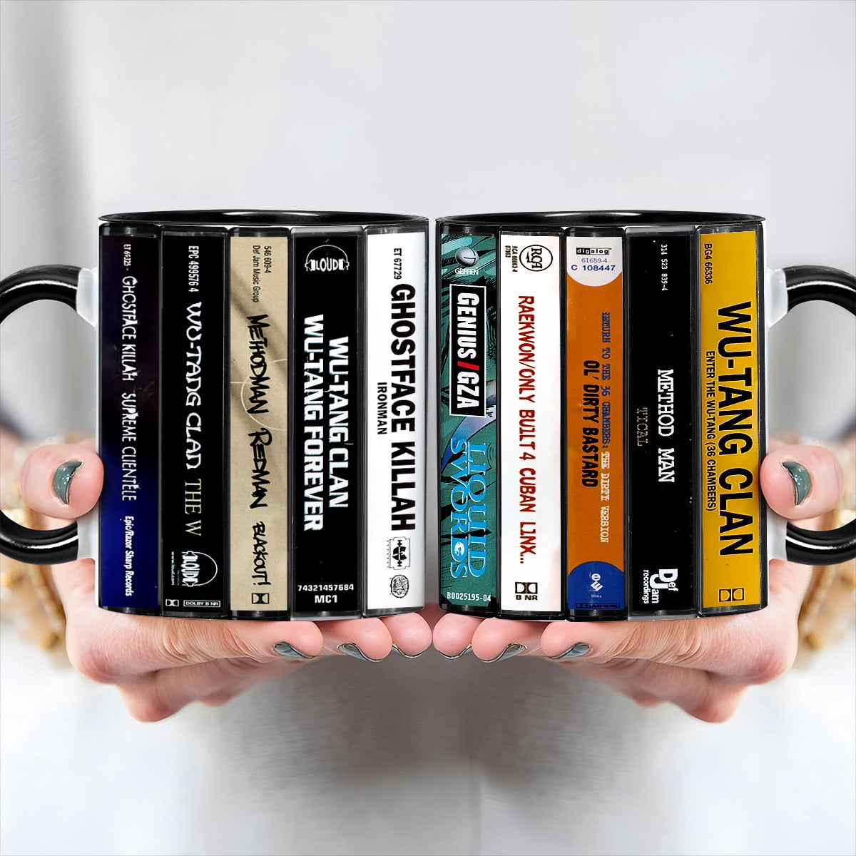 Wu-Tangg Clan Albums Cassette Collection Retro Accent Mug Hip Hop Music ...
