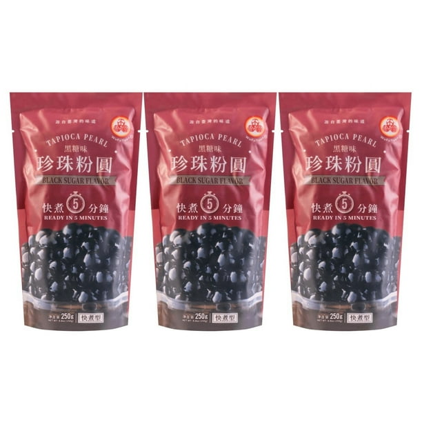 WuFuYuan - BOBA Tapioca Pearl Black Sugar Flavor (Ready in 5 Minutes ...