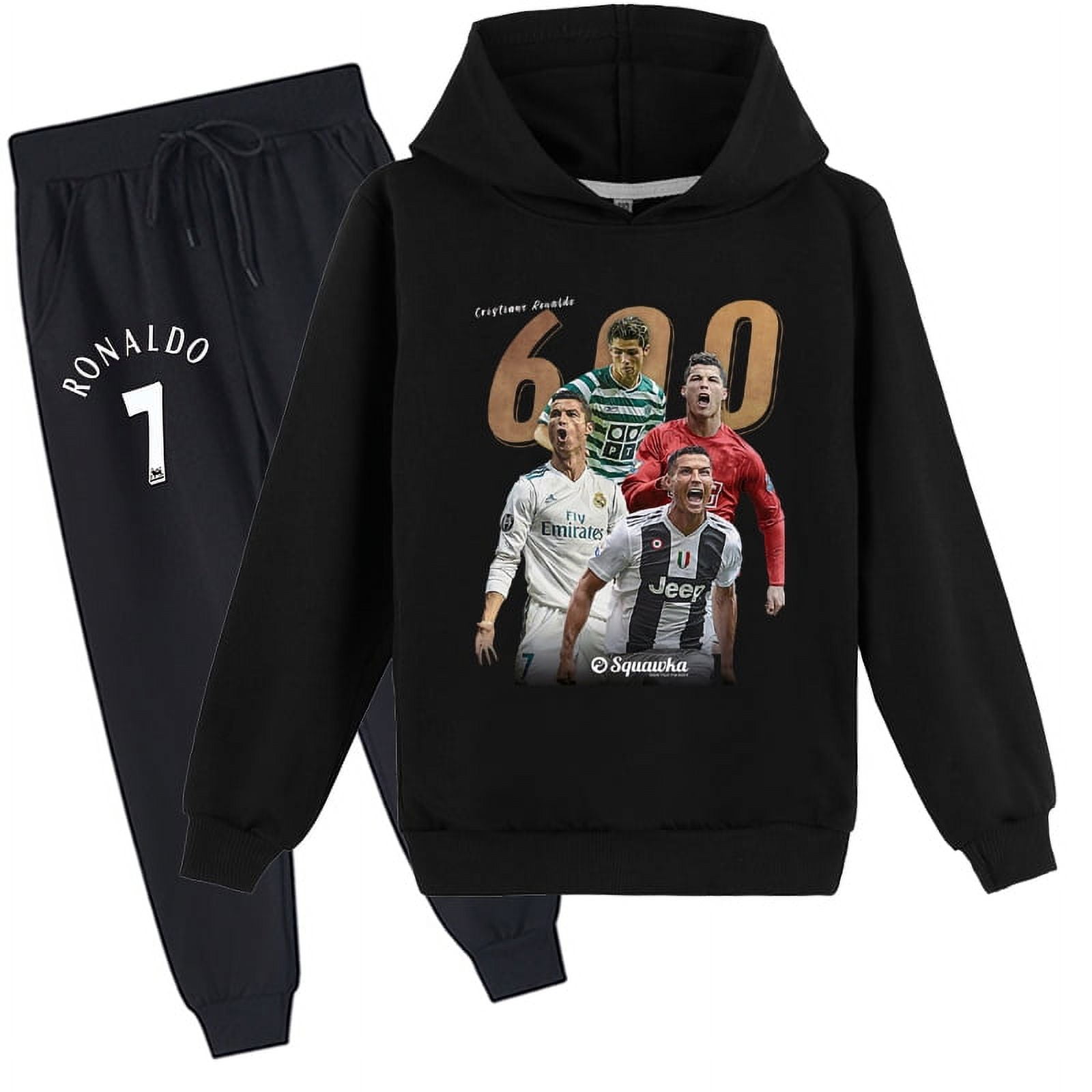 WuHakBackpack Cristiano Ronaldo Hoodie Set for Boys and Girls - Walmart.com