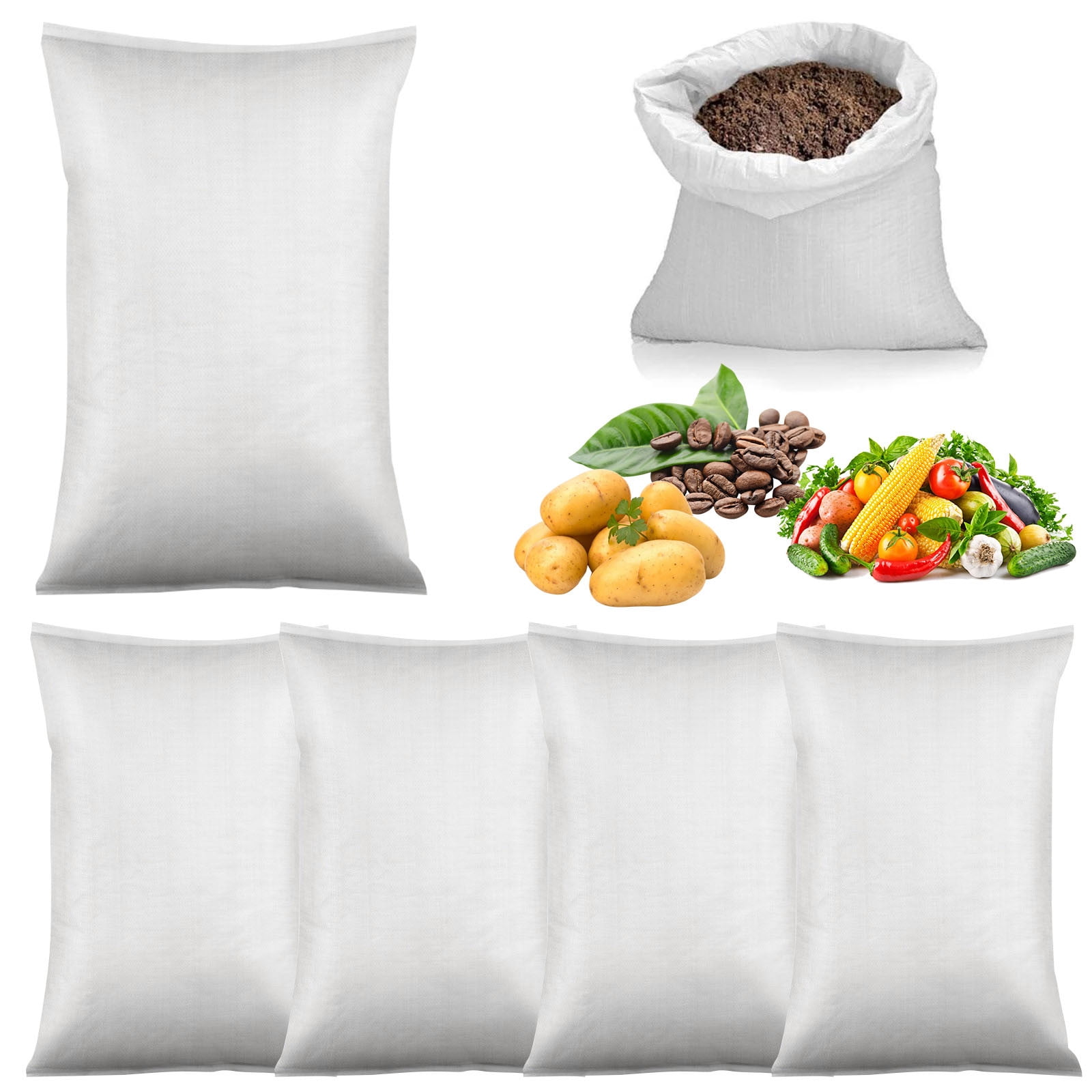 WuKongZK 10pack Elegant Garden and Debris Sacks - 35*55cm Multipurpose ...