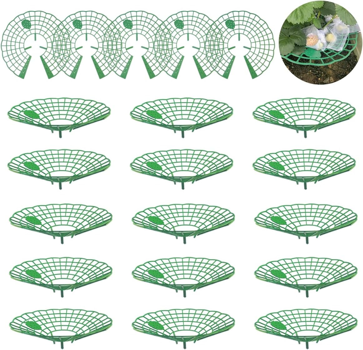 WuKongZK Elegant 20Pack Strawberry Supports - Strawberry Vegetation ...