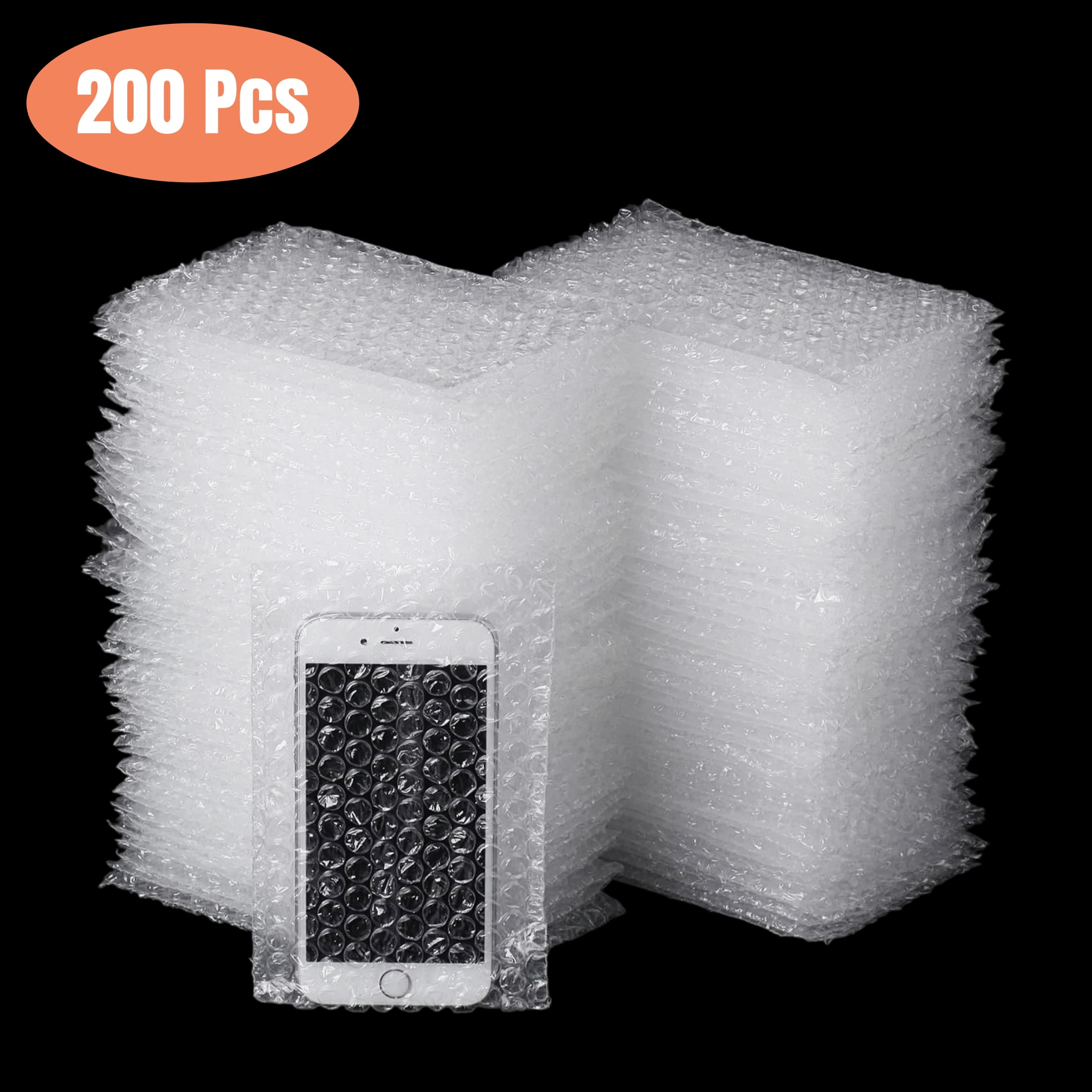WuPing 200 Pack Bubble Wrap Pouches 6"x4" Bubble Wrap Bags for Fragile ...