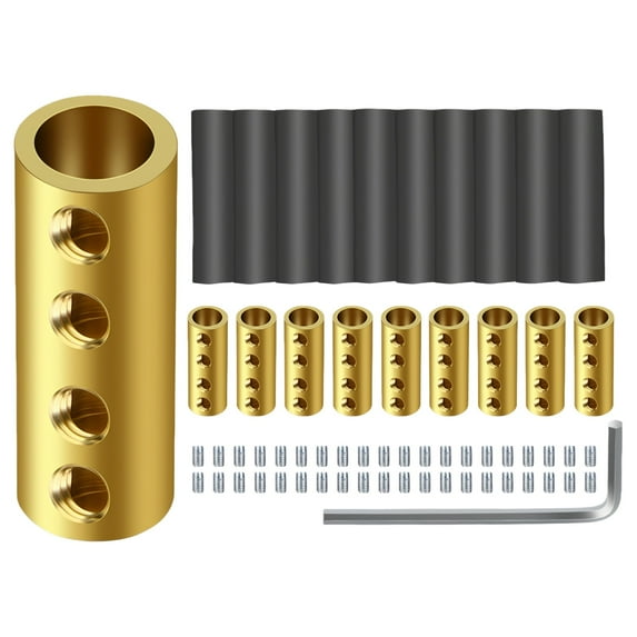 WuPing 6 AWG 80A Electrical Wire Connectors, 10 Pcs, 6 8 10 Gauge Splicing Screw Quick Wiring ...