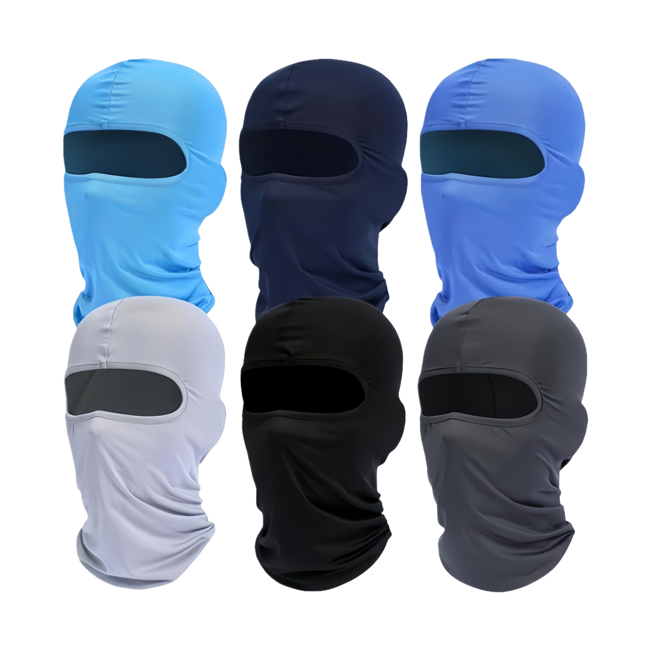 WuPing 6 Pack Balaclava Ski Face Mask, Cooling Neck Gaiter Full Face ...