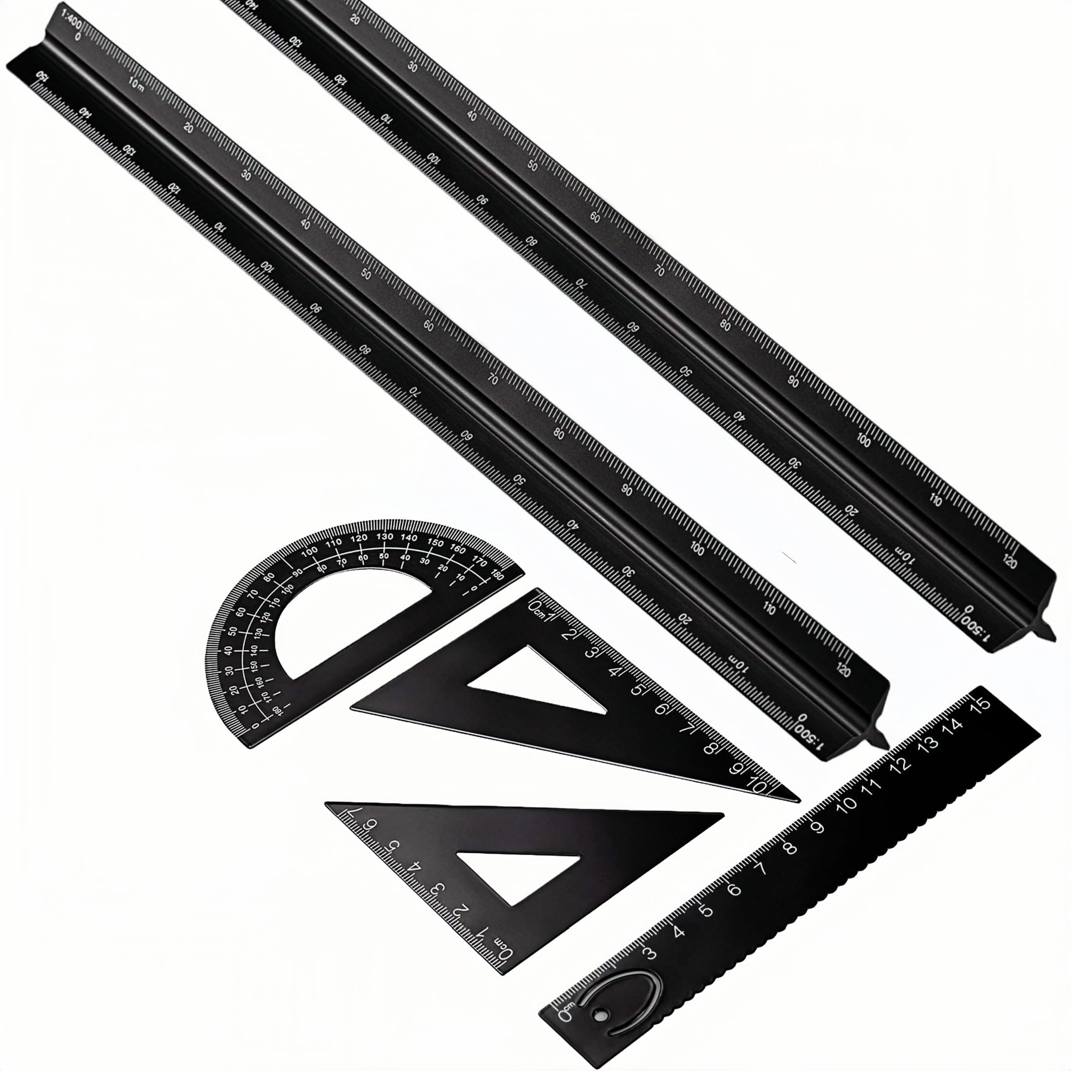 WuPing 6 Pcs Architectural Scale Ruler Set, Metric Ruler, 12 Inch ...