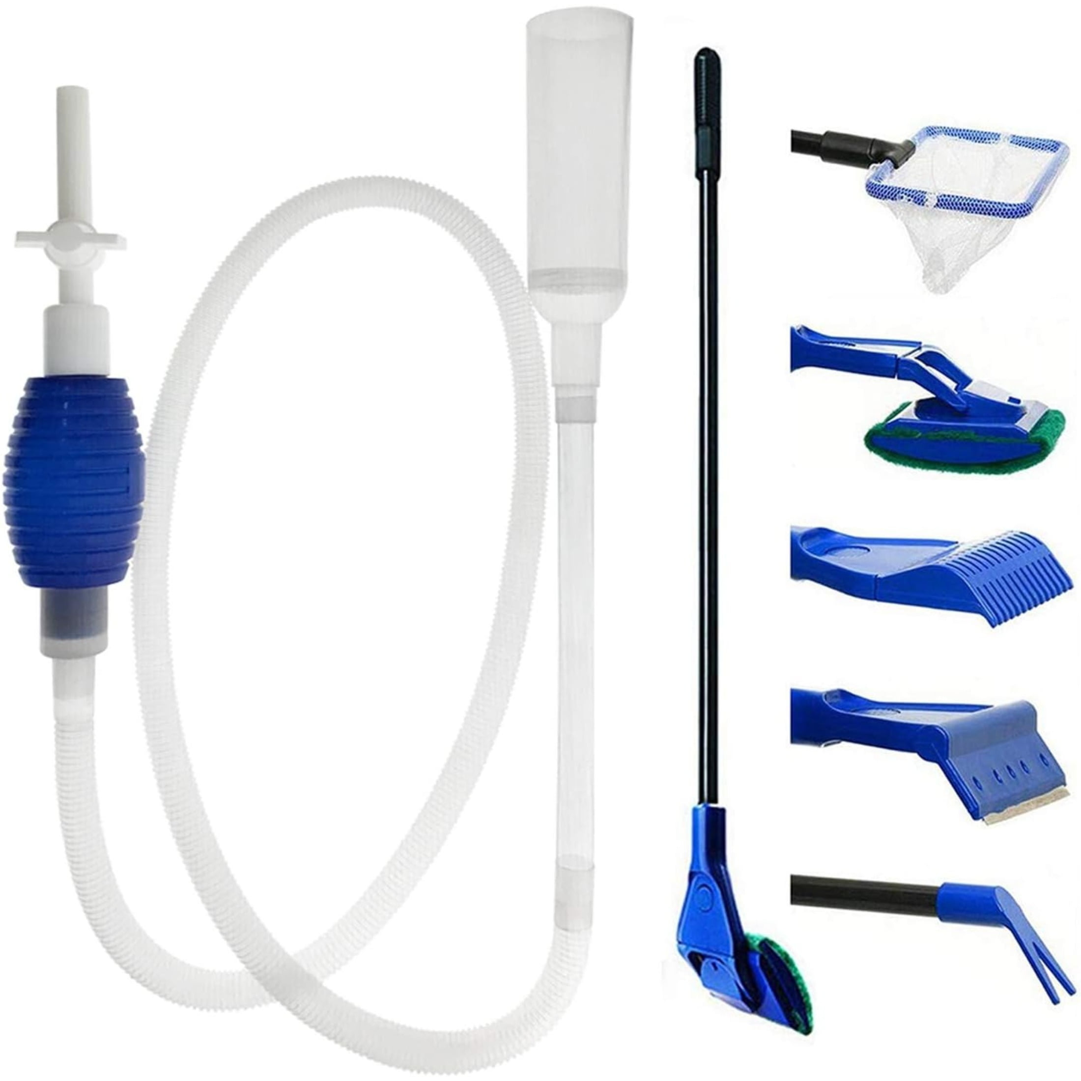 WuPing Aquarium Fish Tank Cleaning Kit Tools Algae Scrapers Set 5 in 1 ...