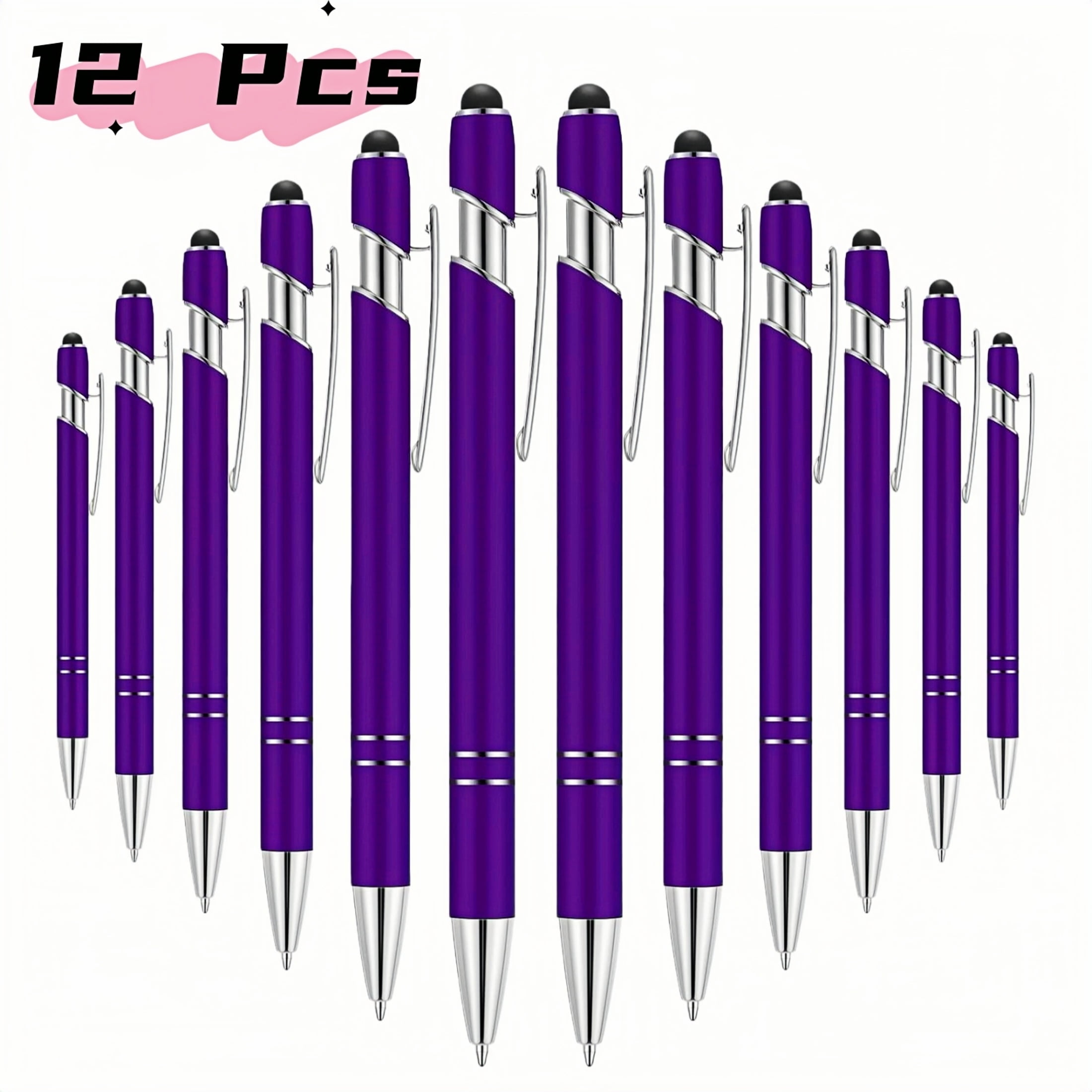 WuPing Ballpoint Pen with Stylus Tip Soft Touch Click Metal Pen, 1.0mm ...