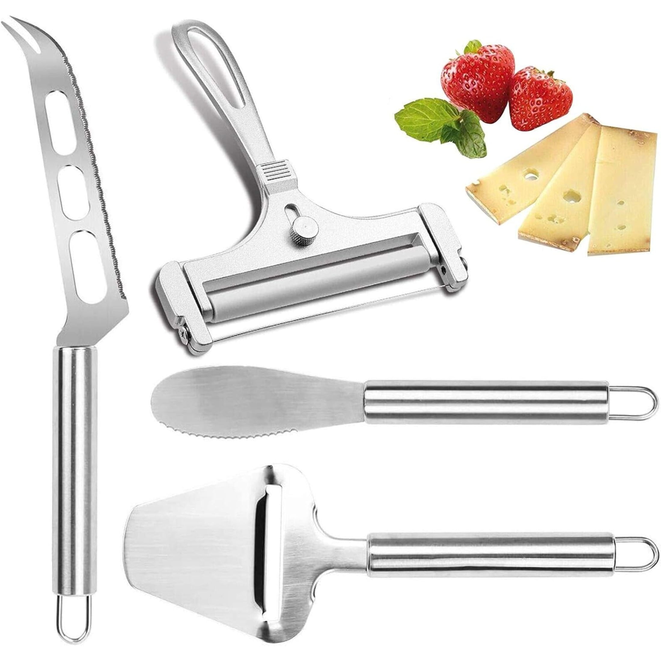 WuPing Cheese Slicer Set Cheese Cutter Stainless Steel Wire Cheese ...