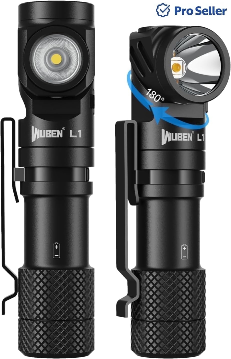 WUBEN L1 Rechargeable Flashlight High Lumens, 2000 Lumen Bright ...