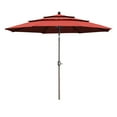 Wubio 10ft 3 Tier Patio Umbrella – Outdoor Market Umbrella with Crank ...