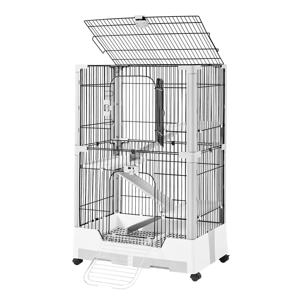 Wubio Rabbit Cage with Pull-out Tray for Small Animal/Guinea Pig/Kitten ...