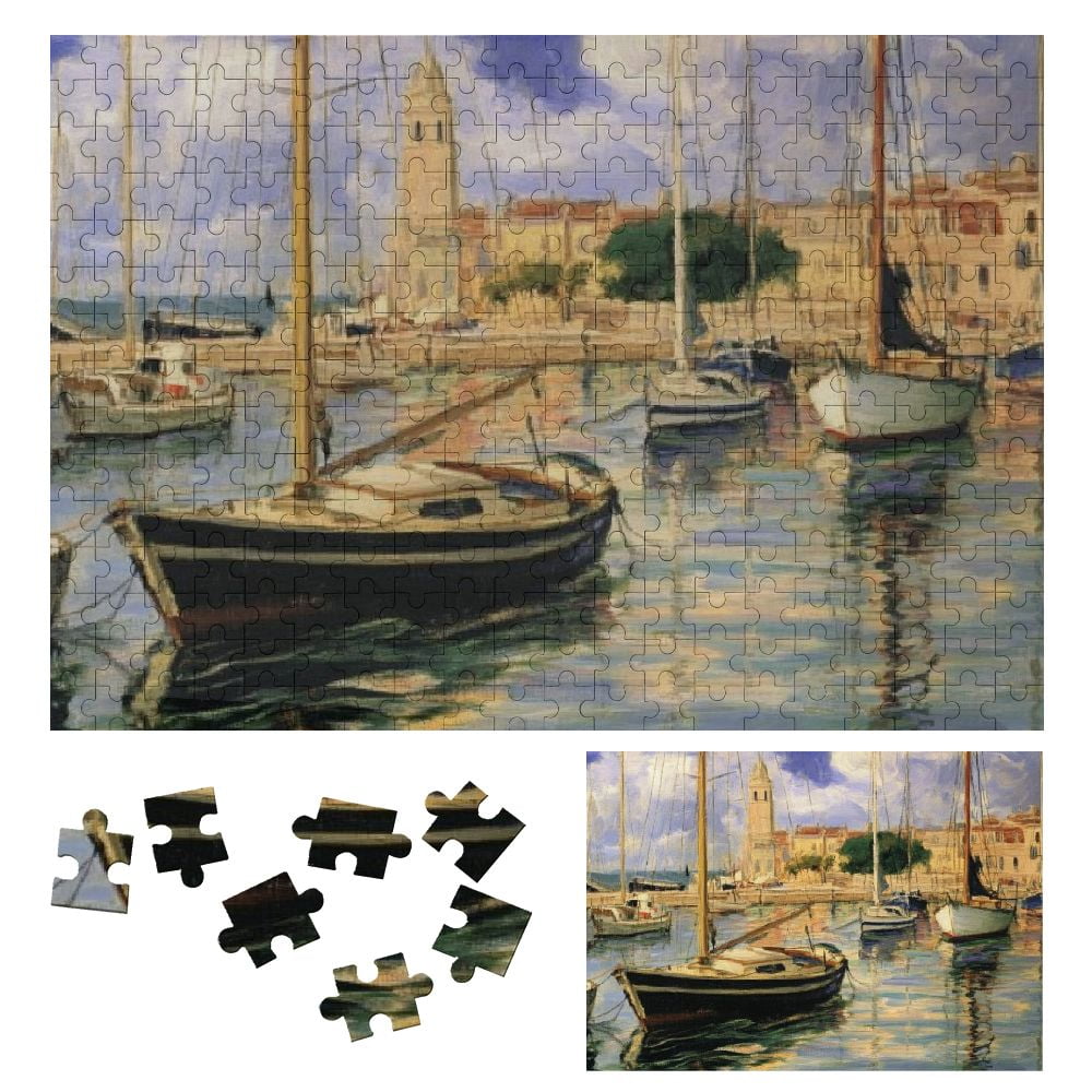 Wuche Boats Harbor Building Wooden Jigsaw Puzzle Impossible Challenging ...