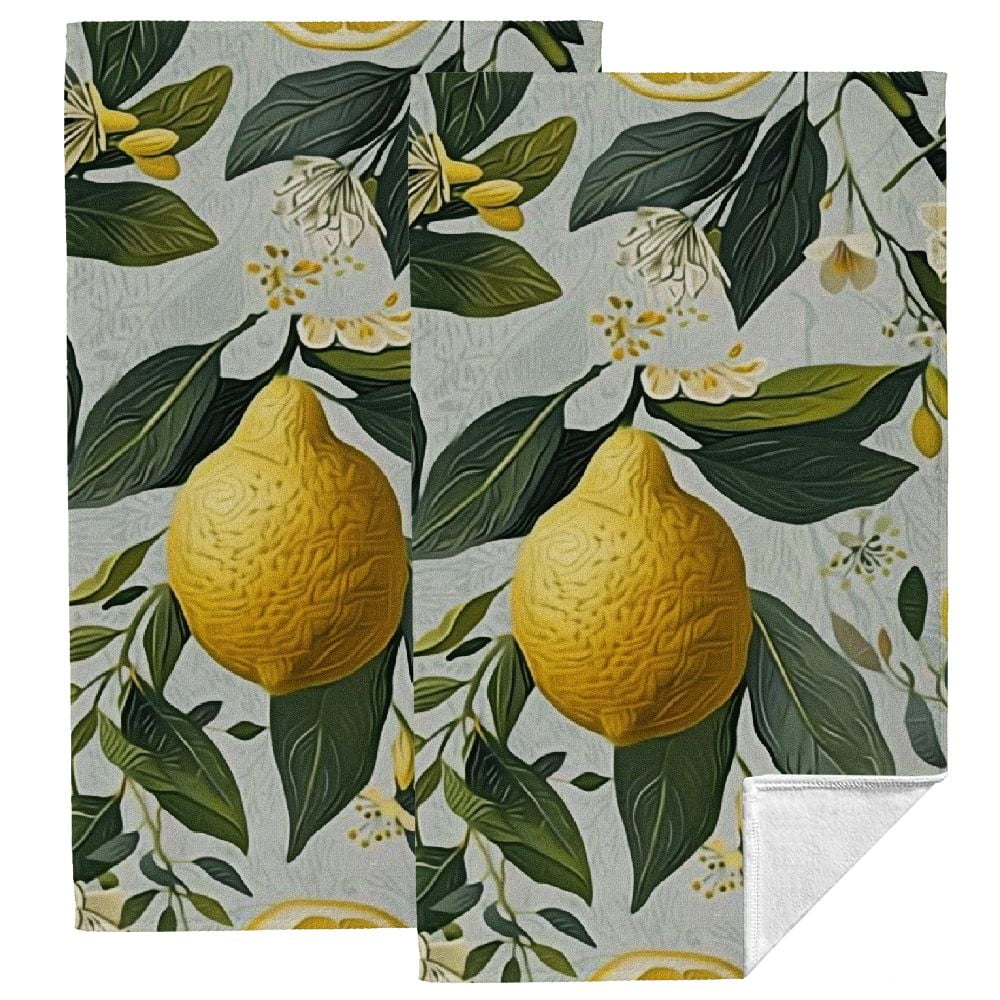 Vintage Lemon Kitchen Towels, Lemon Dish Towels, Summer Lemon ...