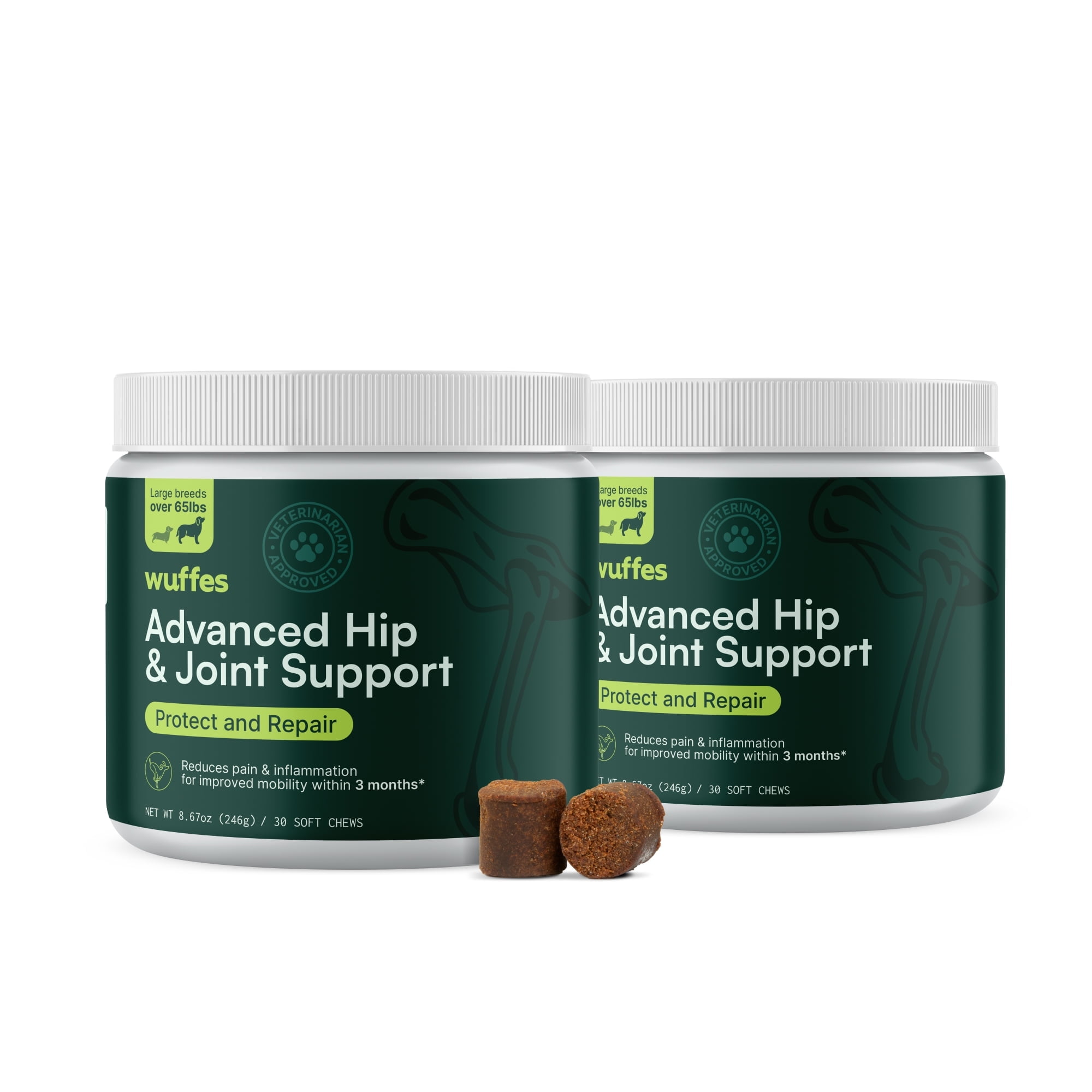 Wuffes Hip and Joint Supplement for Large Dogs, Glucosamine and ...