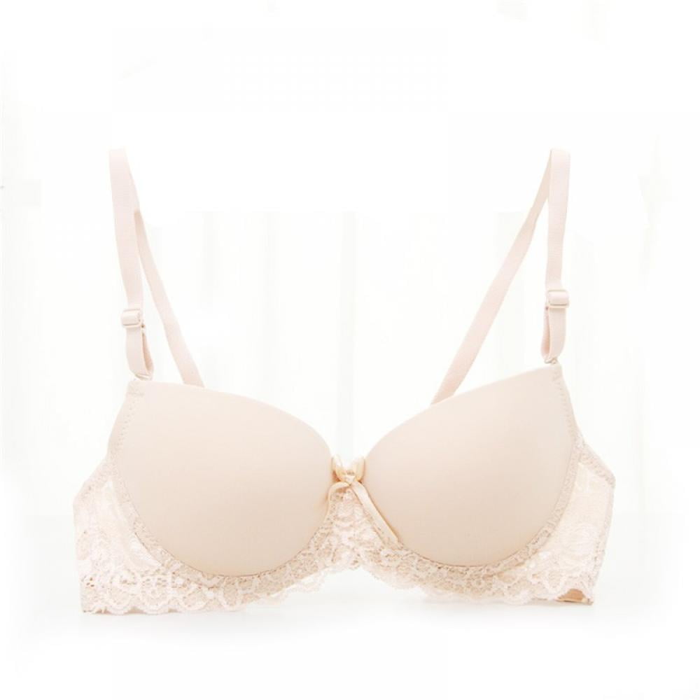 Wuffmeow Girl Sexy Lace Bra Push Up Breast Adjustment Push Up Support