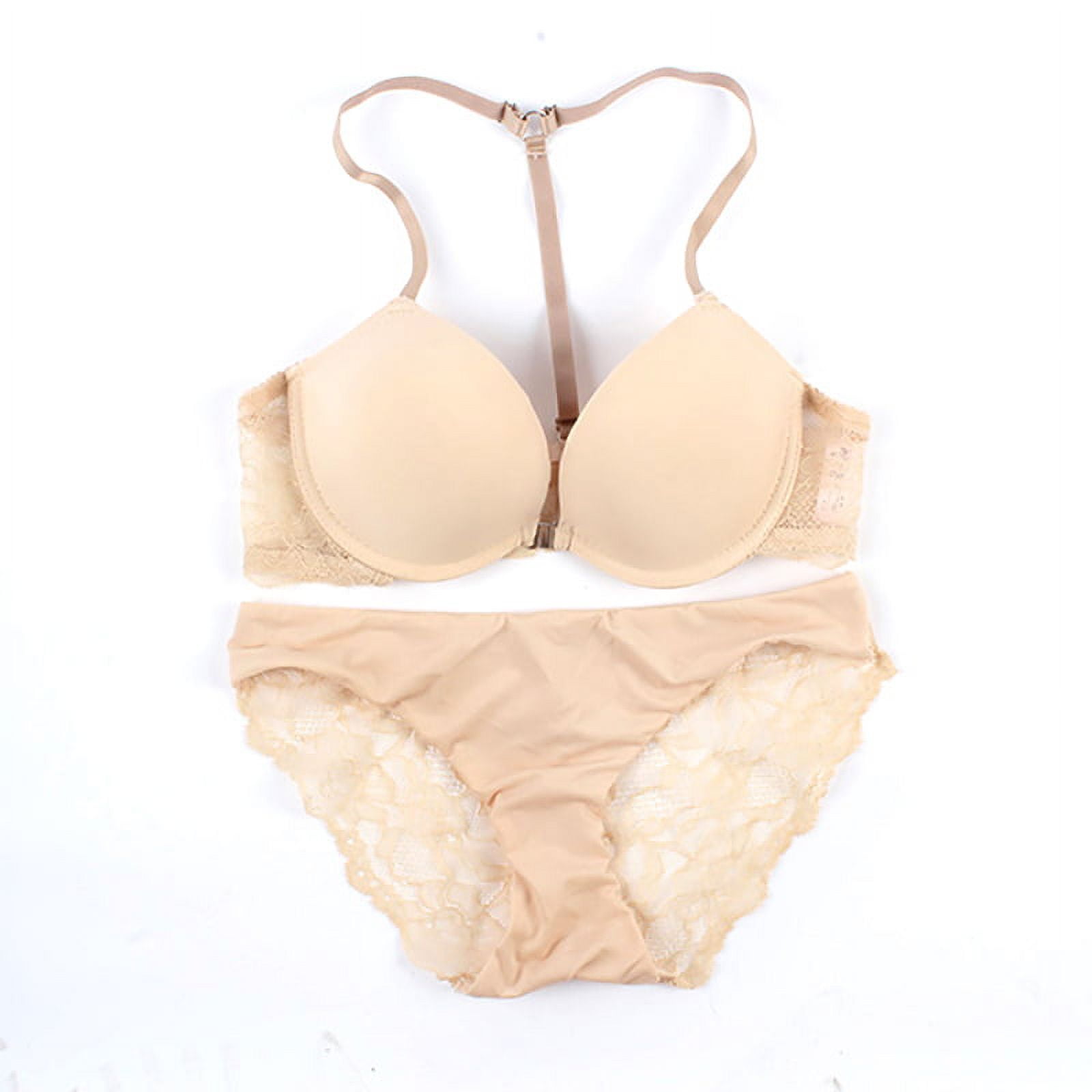 Wuffmeow Sexy Stylish Womens Push Up Front Closure Cotton Lace Racer