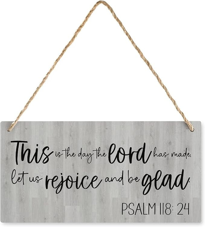 Wuhaoniu Bible Verse Printed Wall Plaques Made Of Wood, Home Wall Decor ...