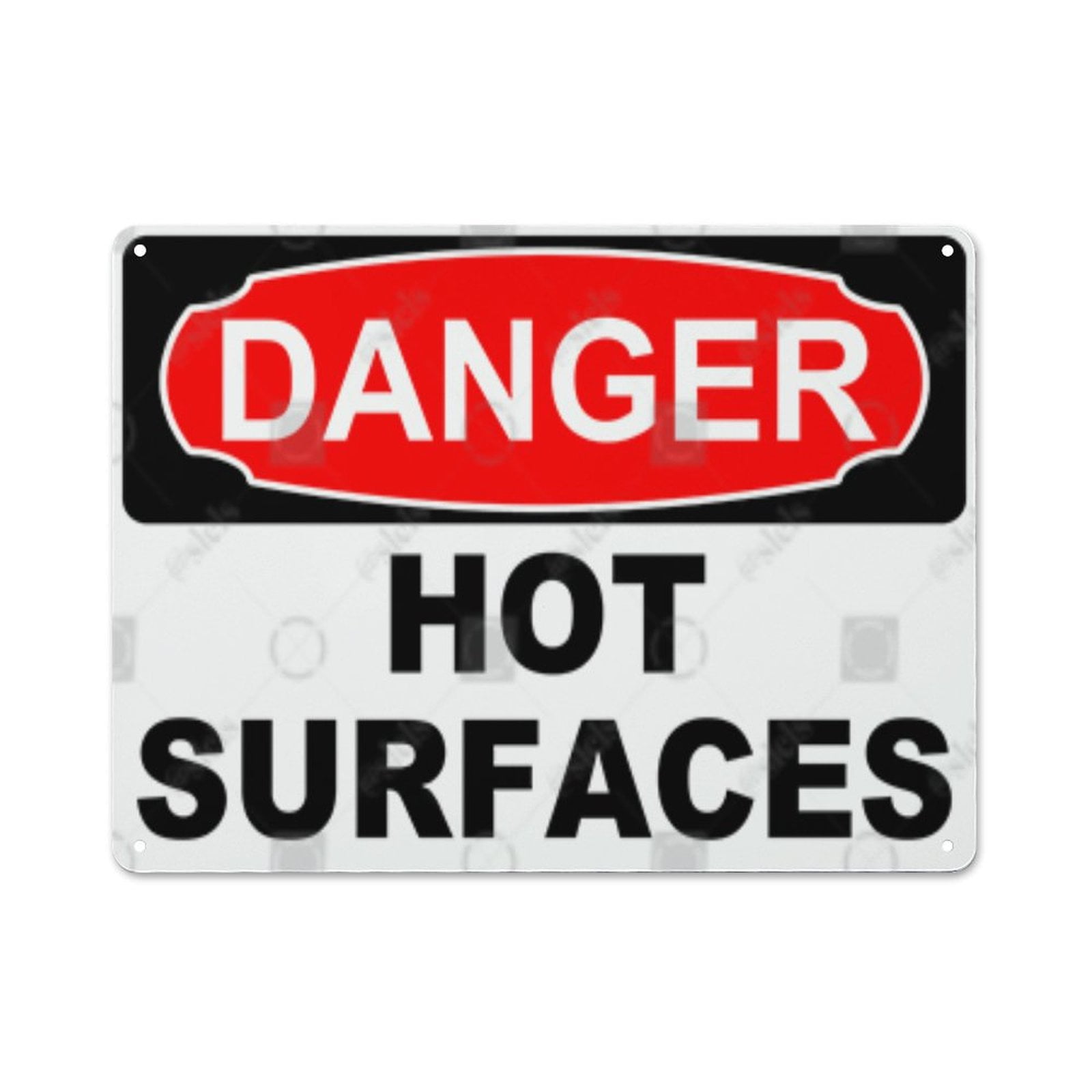 Wuhaoniu Metal Hanging Plate Horizontal Sign HOT SURFACES, Waterproof ...