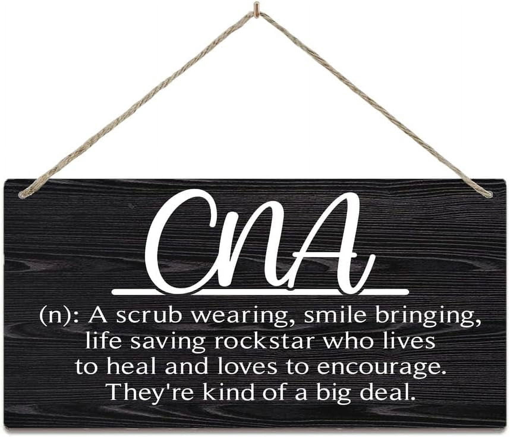 Wuhaoniu Wall Art Decor Wooden Sign Cna Definition Svg Wall Art Decor ...