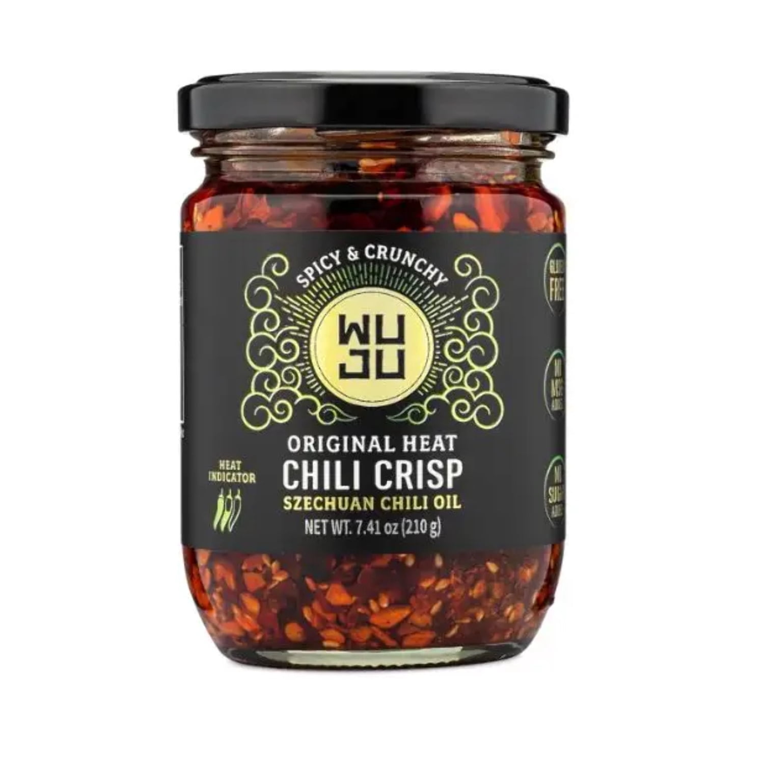 WUJU, Chili Crisp, 7.41 oz, Spicy & Crispy Szechuan Flavor - Walmart.com