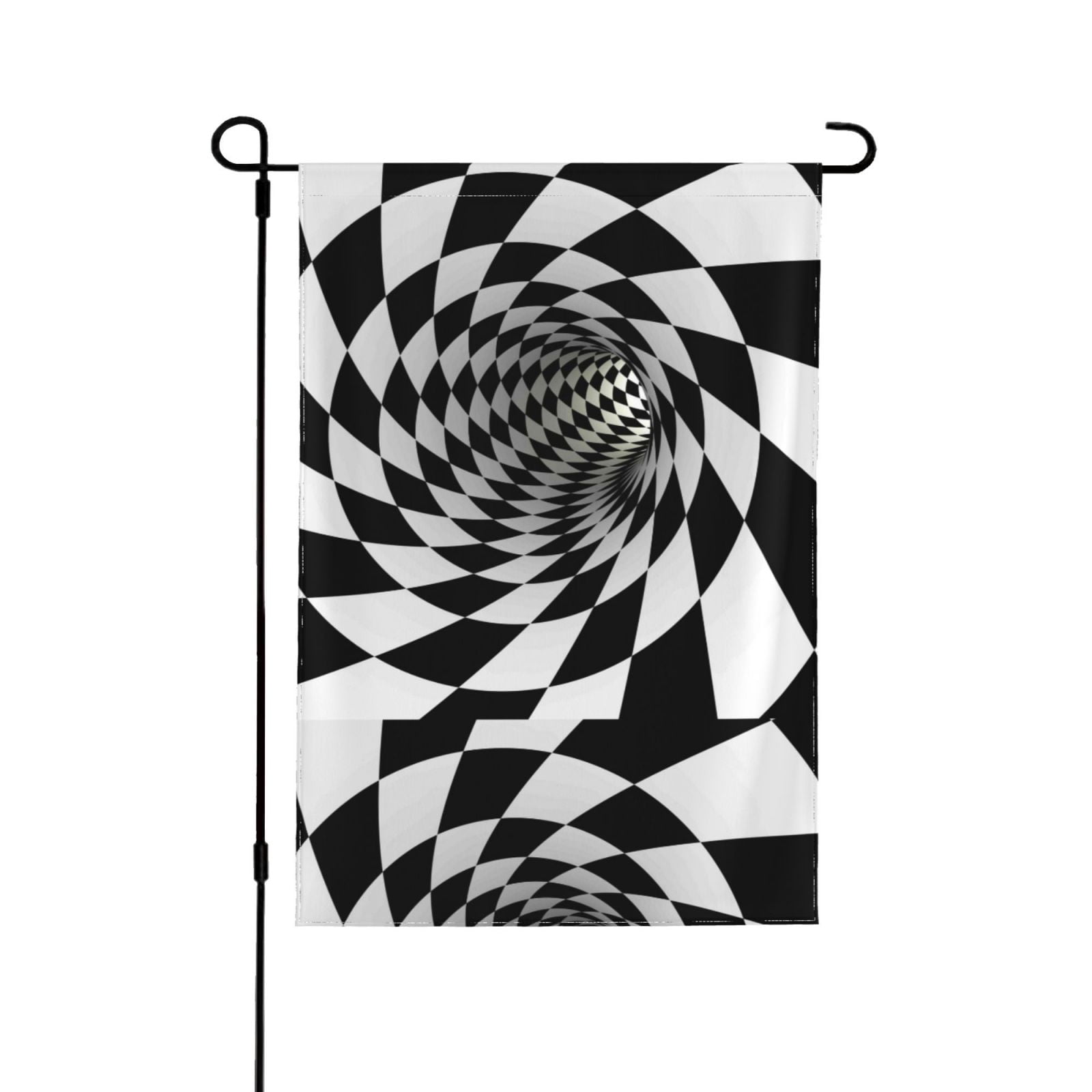 Wukai 3D Vortex Illusion Garden Flags Double Sided Welcome Garden Yard ...