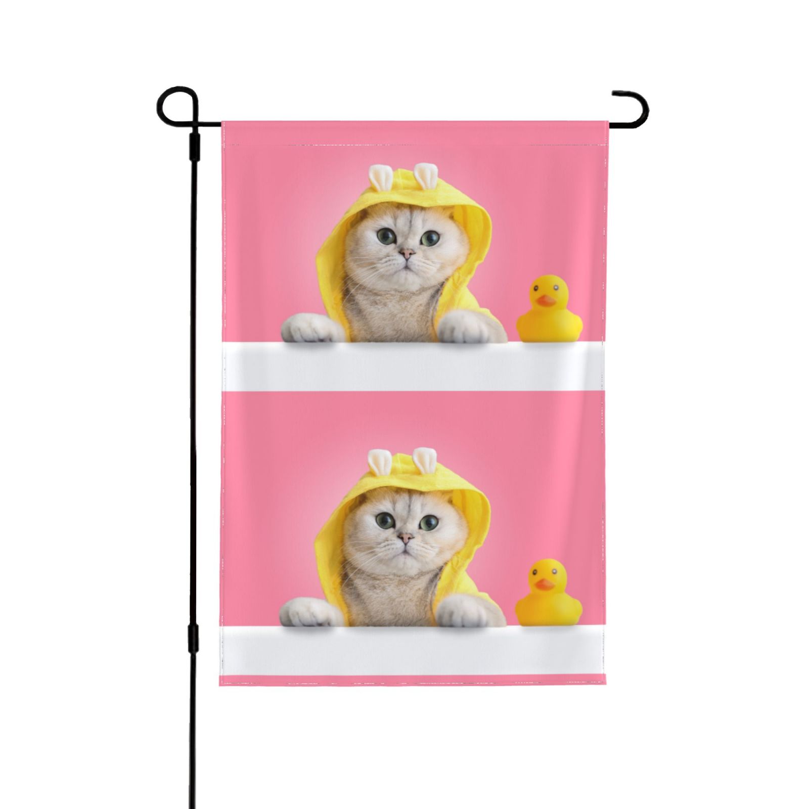 Wukai A Funny Cat Garden Flags Double Sided Welcome Garden Yard House ...