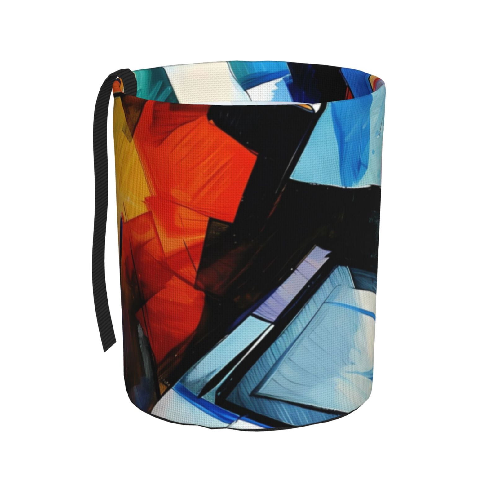 Wukai Abstract Cubist Printer Print Car Trash Can - Easy to Clean ...