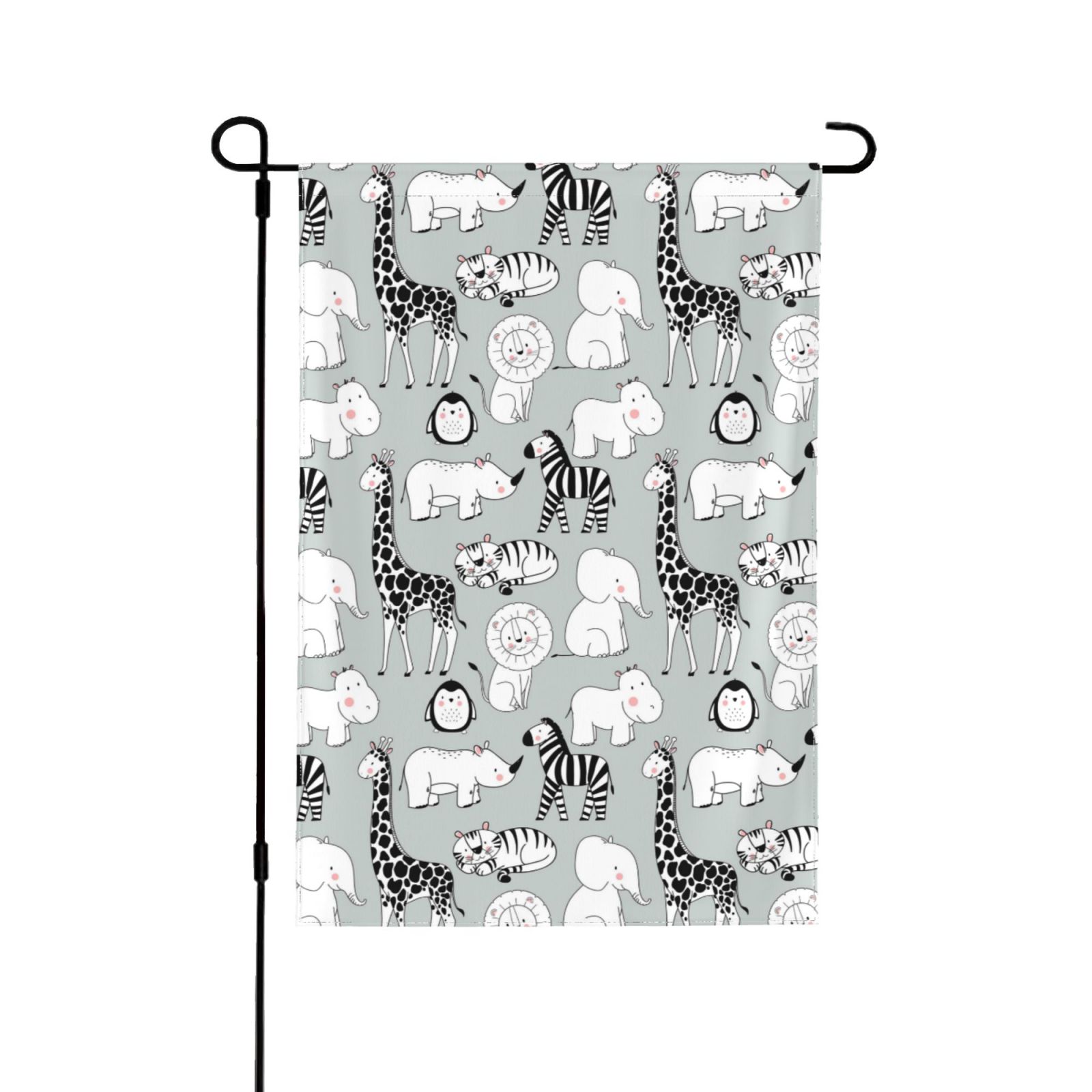 Wukai African Animals Garden Flags Double Sided Welcome Garden Yard ...