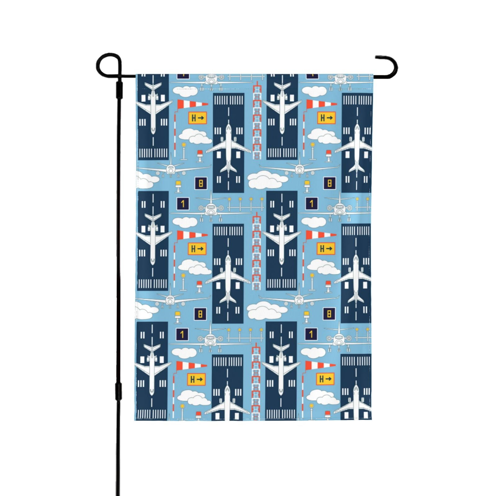 Wukai Airplanes and Aviation Signs Garden Flags Double Sided Welcome ...