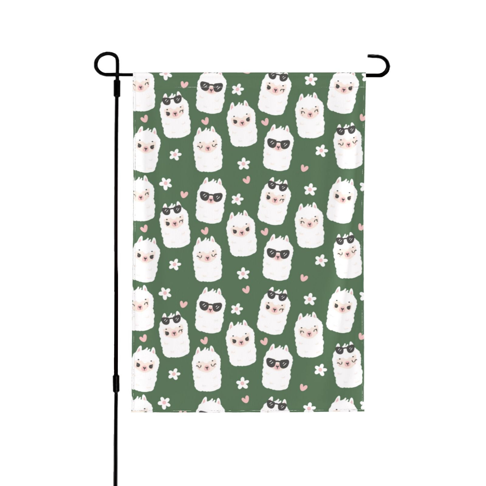 Wukai Alpaca Faces Garden Flags Double Sided Welcome Garden Yard House ...