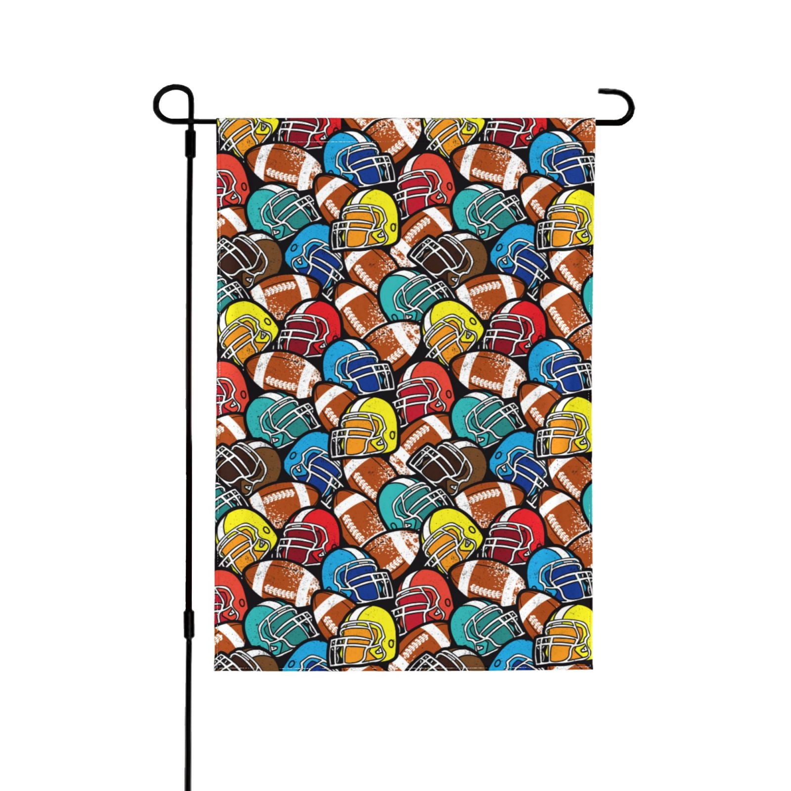 Wukai American Football Garden Flags Double Sided Welcome Garden Yard ...
