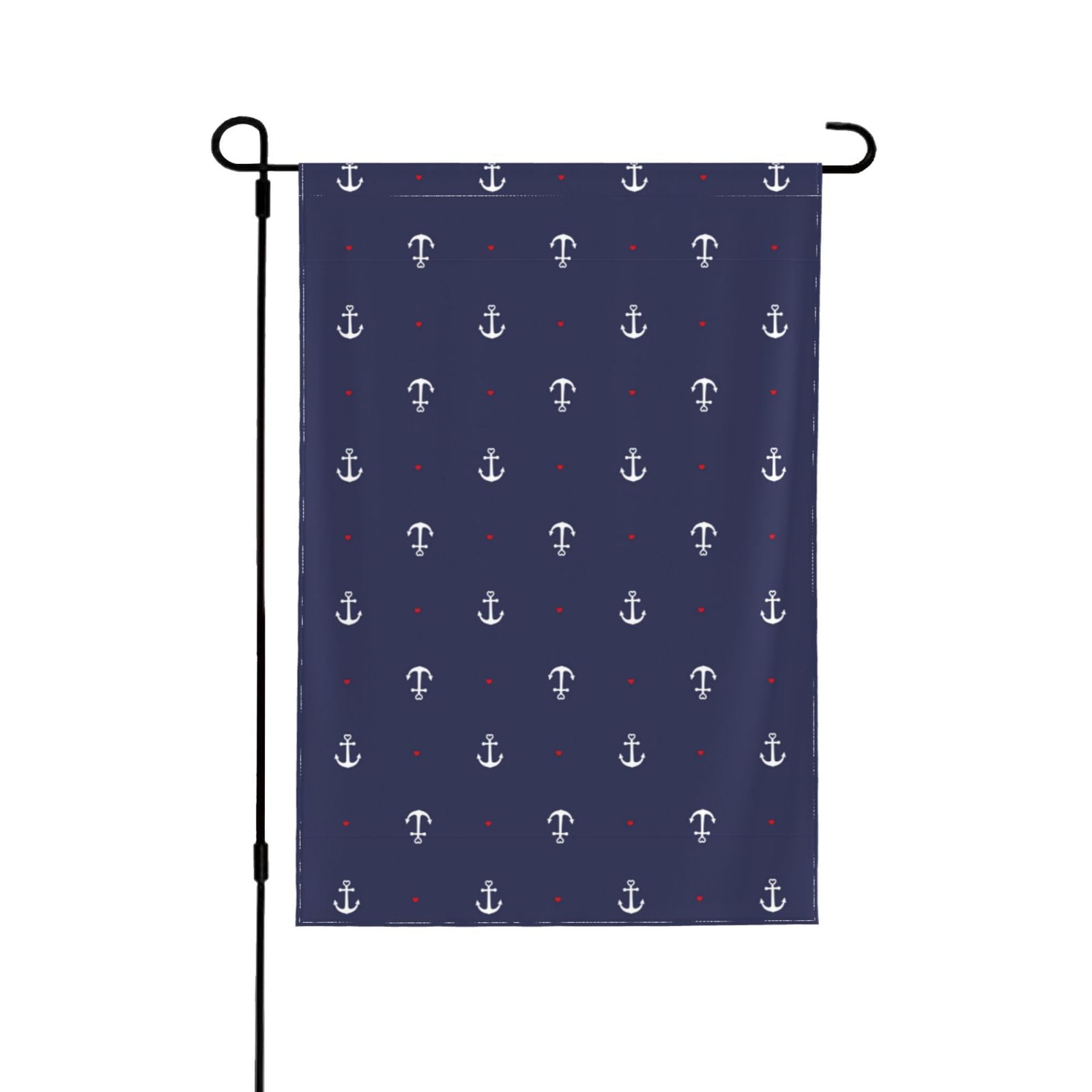 Wukai Anchor Heart Blue Garden Flags Double Sided Welcome Garden Yard ...