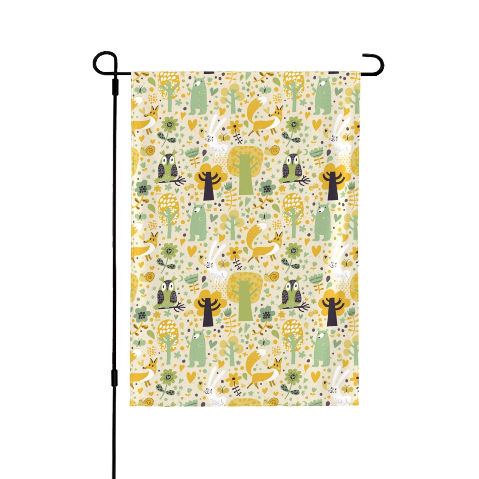 Wukai Animal Tree Garden Flags Double Sided Welcome Garden Yard House ...